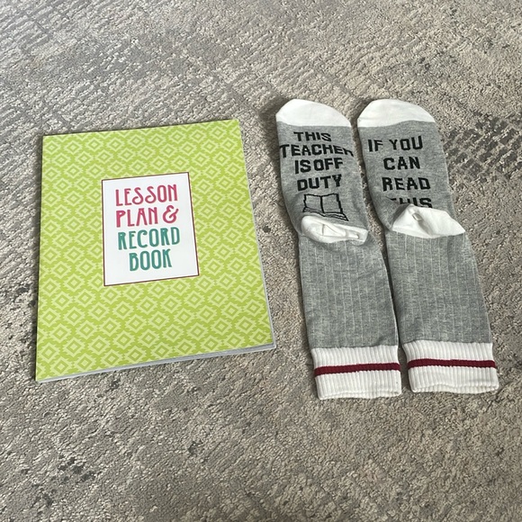 Accessories | New Teacher Lesson Plan Record Book New Teacher Socks 912 ...